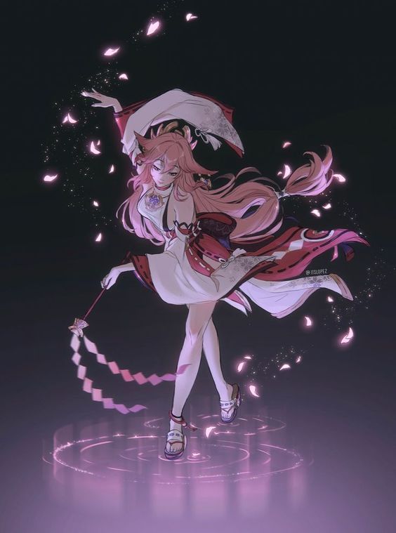 yae miko Genshin Impact | HoYoLAB