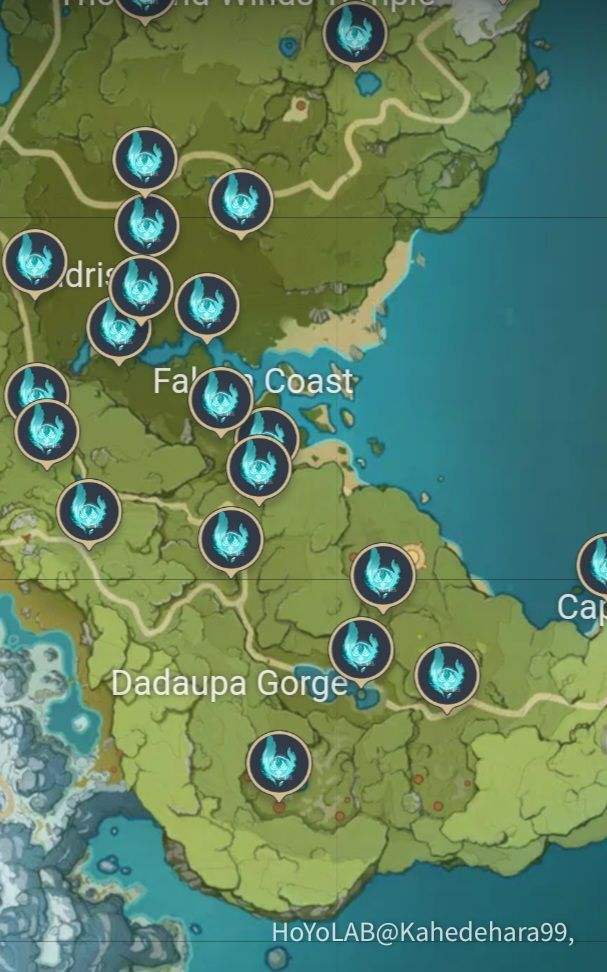 Anemoculus locations Genshin Impact | HoYoLAB