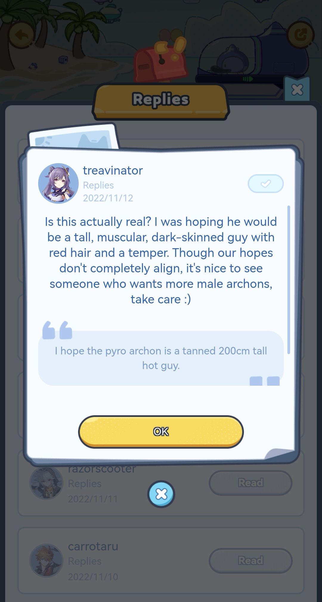 Mihoyo, pls give us a hot, tall, dark-skinned pyro archon Genshin ...