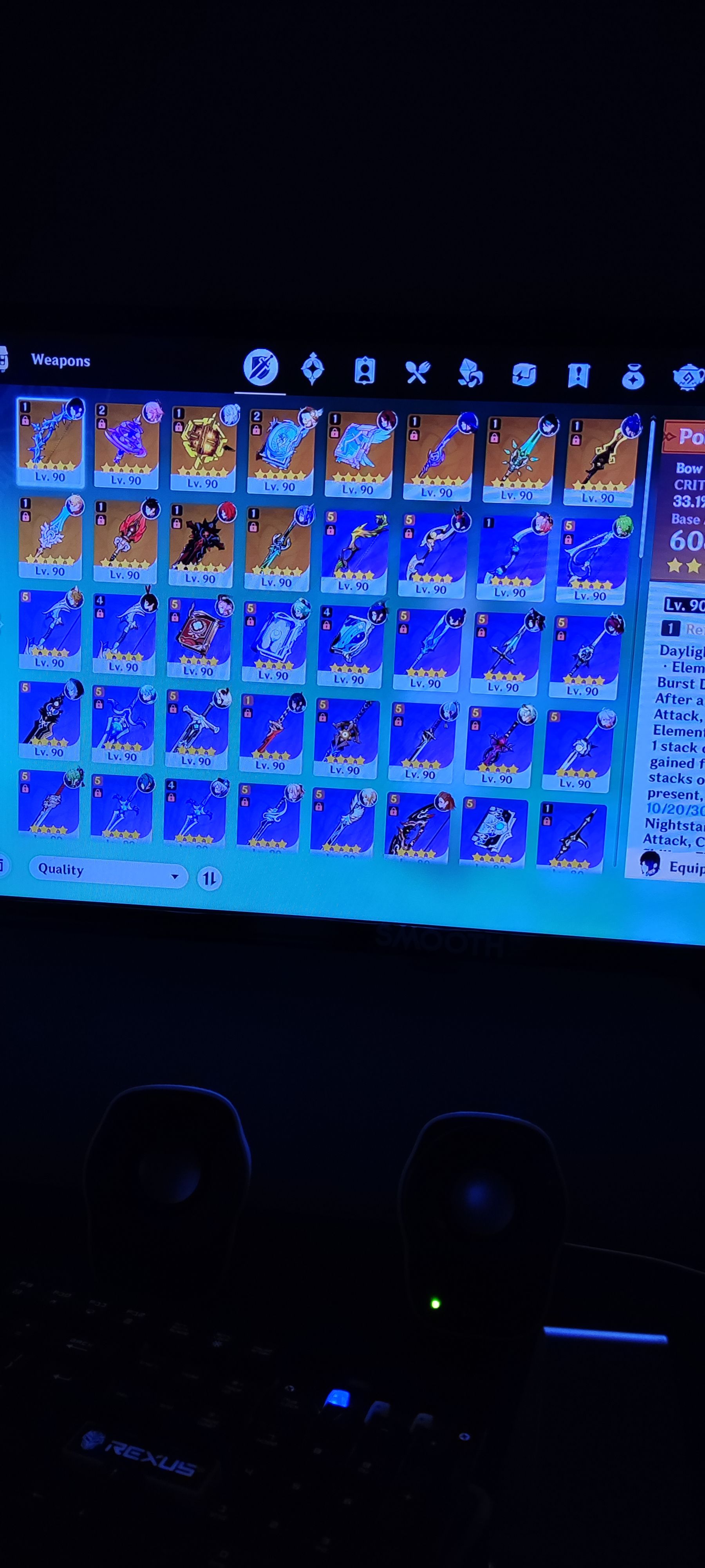 My F2P weapon collection. Genshin Impact | HoYoLAB