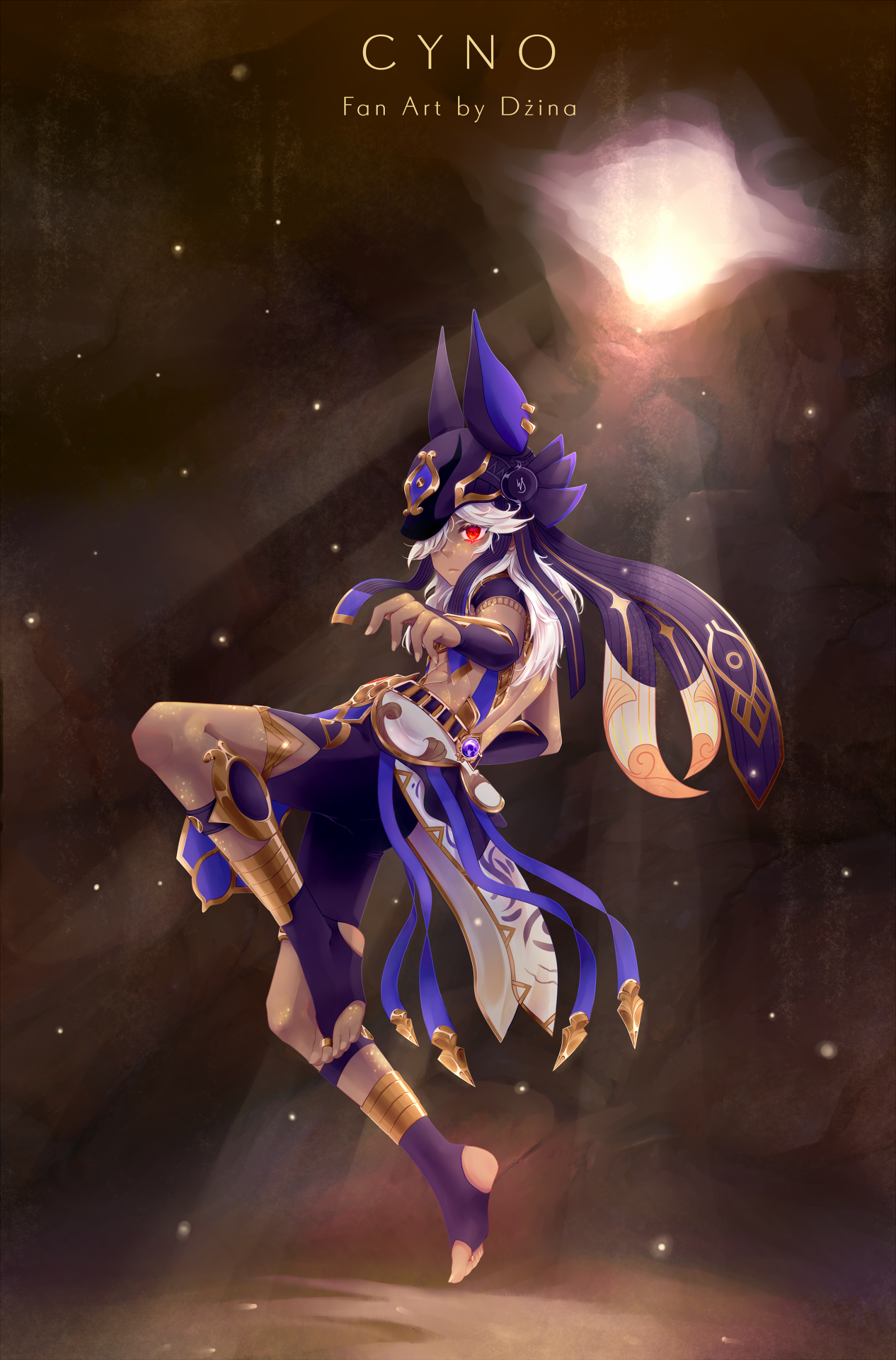 ⚡💜 Finally Cyno Fan Art Ready 💜⚡ Genshin Impact | HoYoLAB