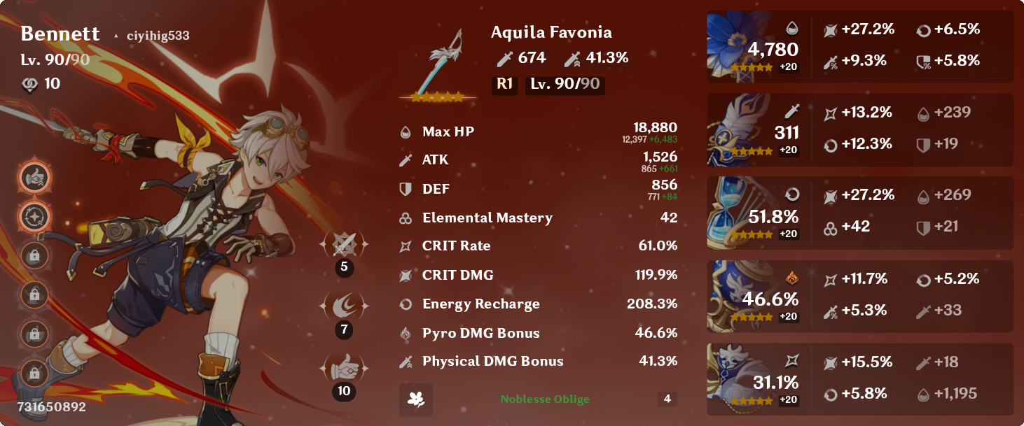 Bennett Build Genshin Impact | HoYoLAB