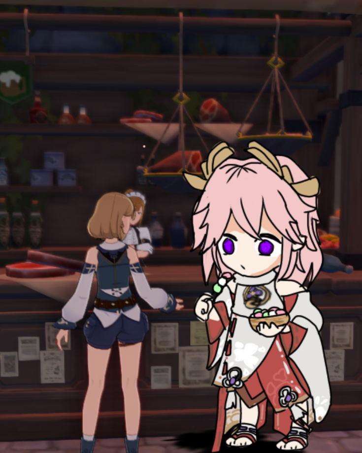 Yae miko gets food yum! 😋 Genshin Impact | HoYoLAB