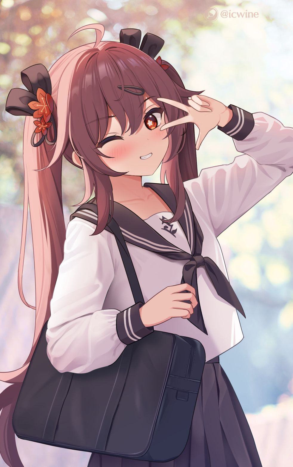 More school girl hu tao Genshin Impact | HoYoLAB
