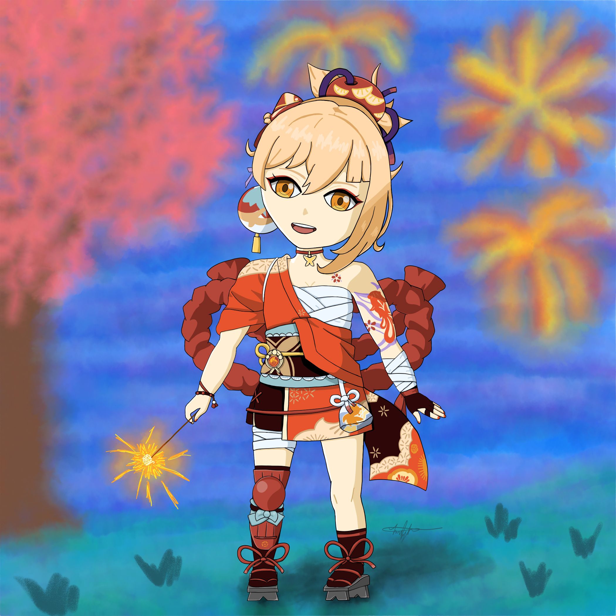 “Fireworks are for now, but friends are forever.” Genshin Impact | HoYoLAB