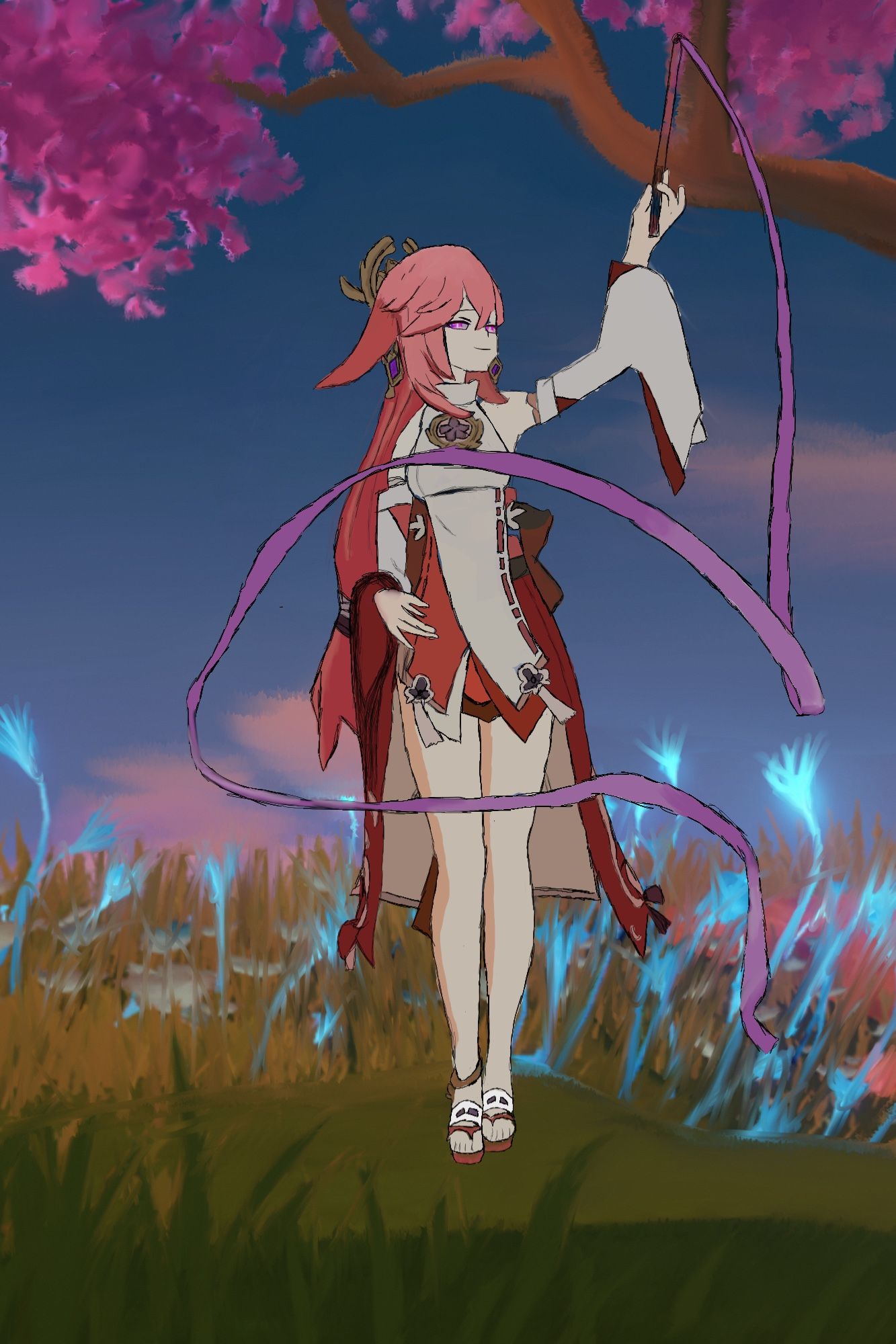 Yae Miko Fanart Genshin Impact | HoYoLAB