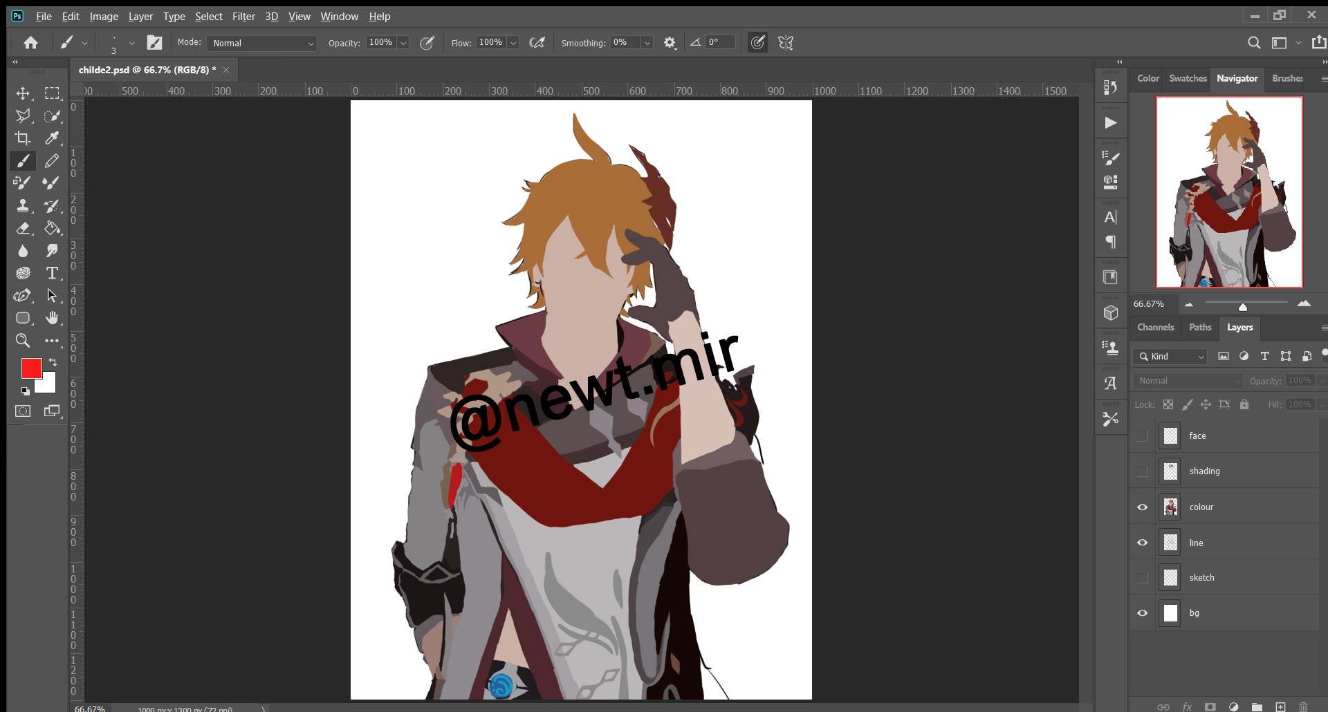 "Childe" Tartaglia Fanart 💖 | Genshin Impact | HoYoLAB