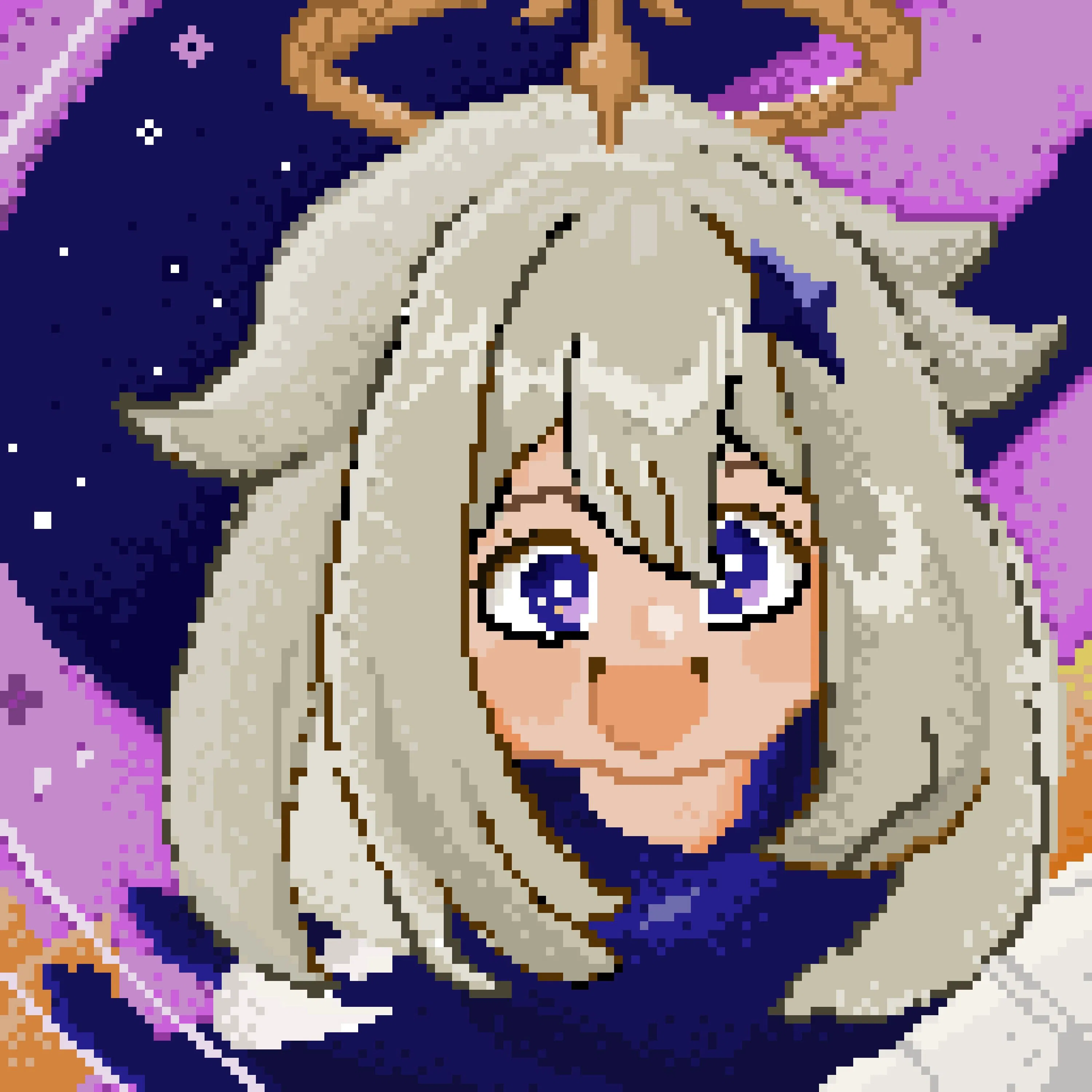 PAIMON pixel art Genshin Impact | HoYoLAB