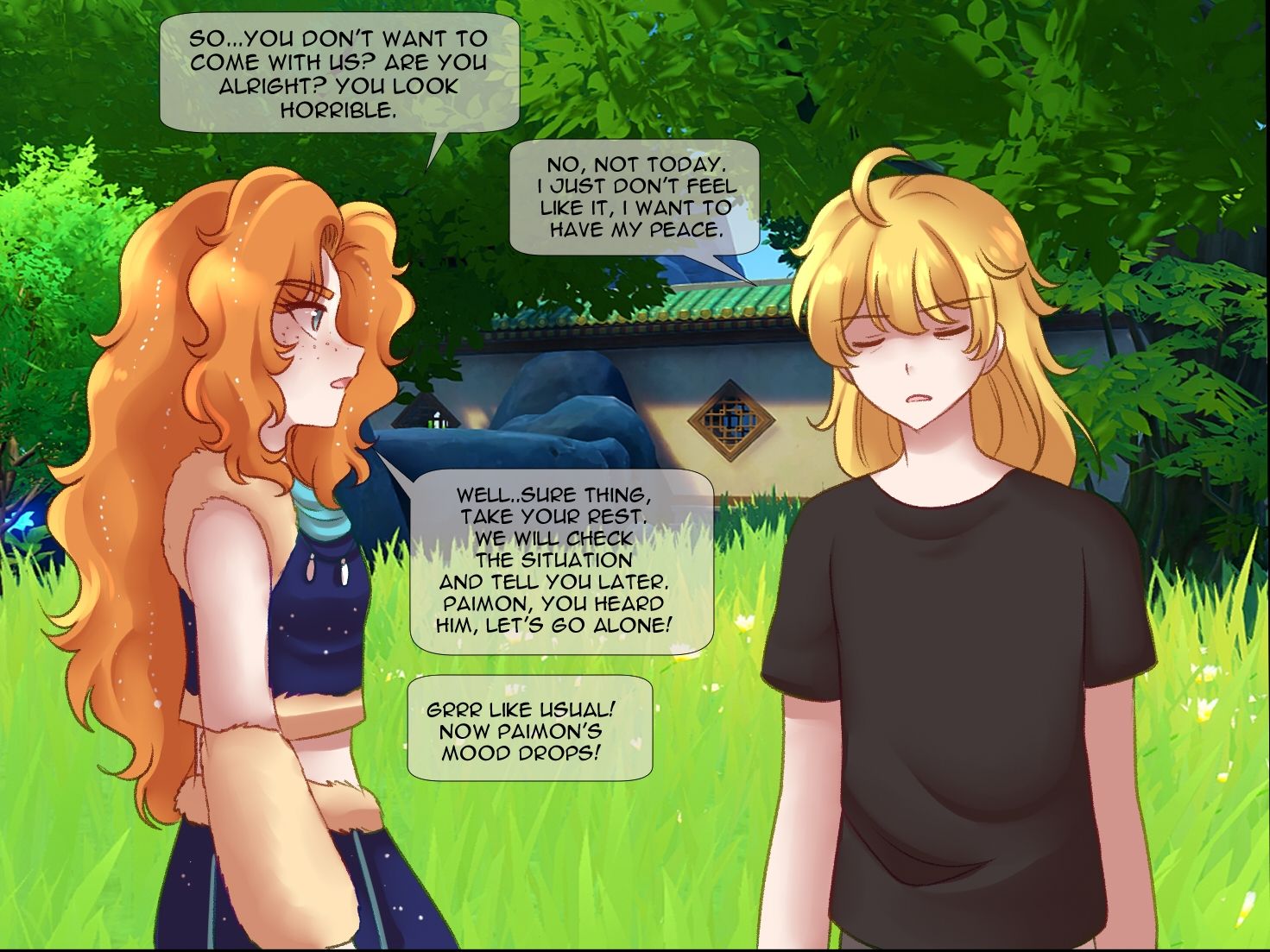 Aether's depressive day 7 Genshin Impact | HoYoLAB