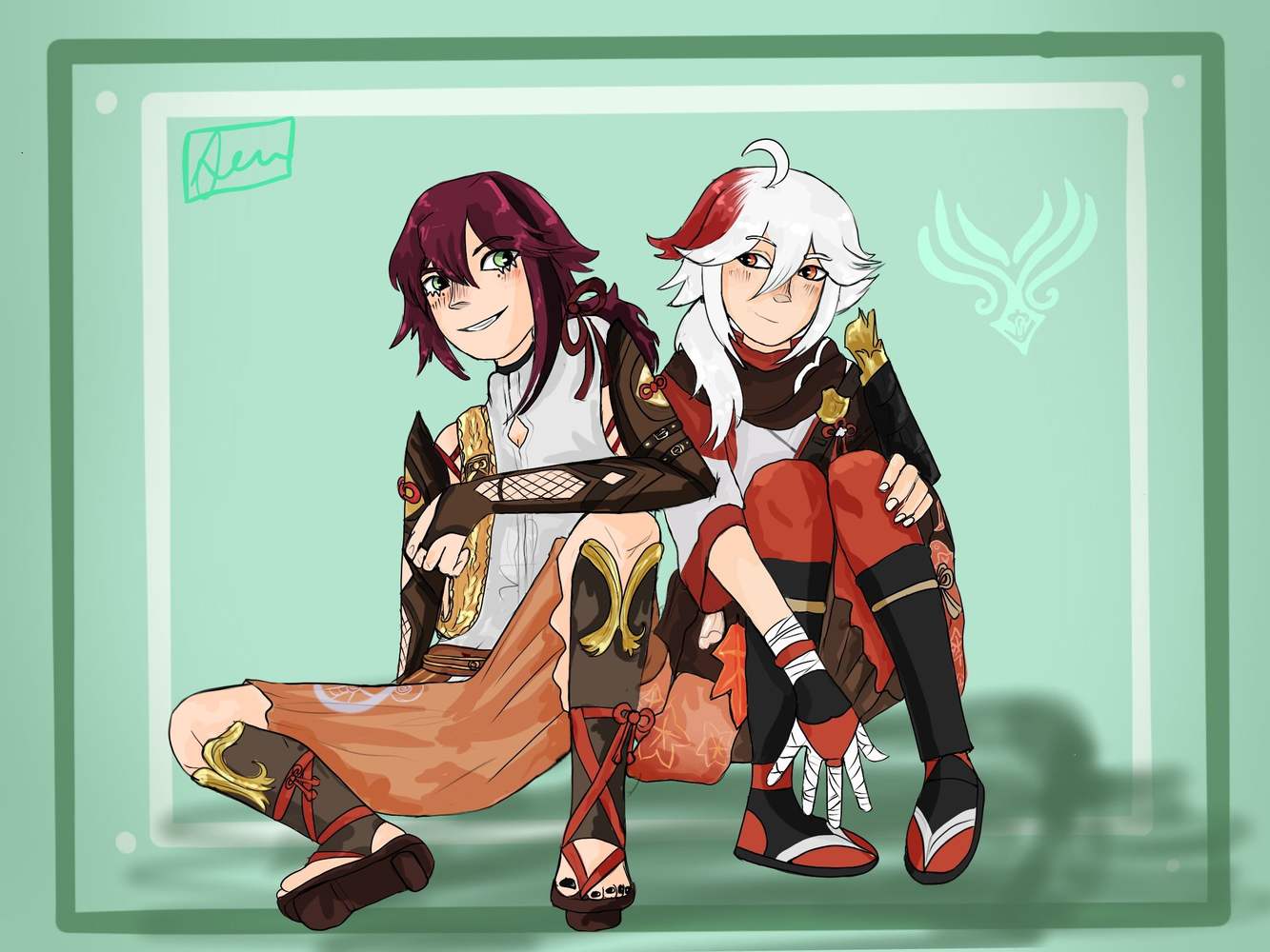 Drawing my fave ships- Bonus round! Kazuhei pt 2 Genshin Impact | HoYoLAB