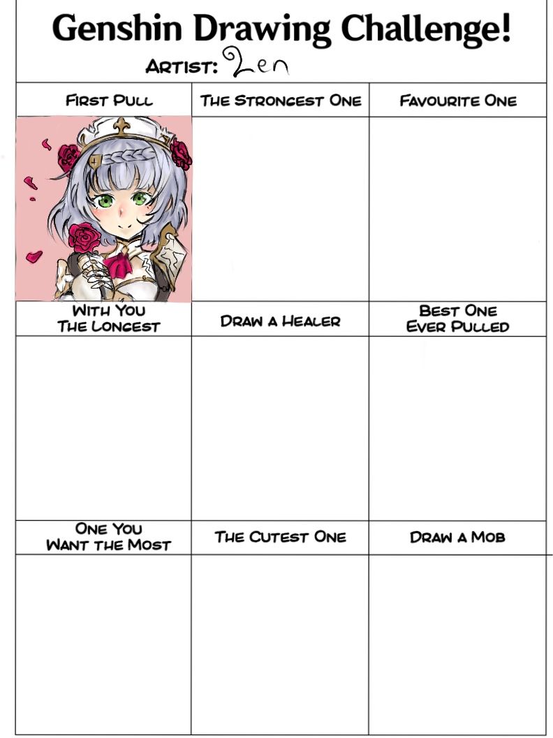 Genshin Drawing Challenge Genshin Impact | HoYoLAB