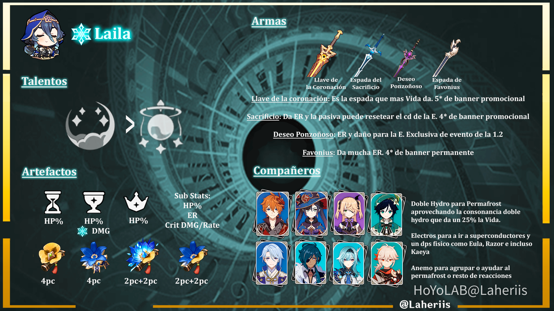 [VERSIÓN 3.2] BUILD LAYLA SUPPORT Genshin Impact | HoYoLAB