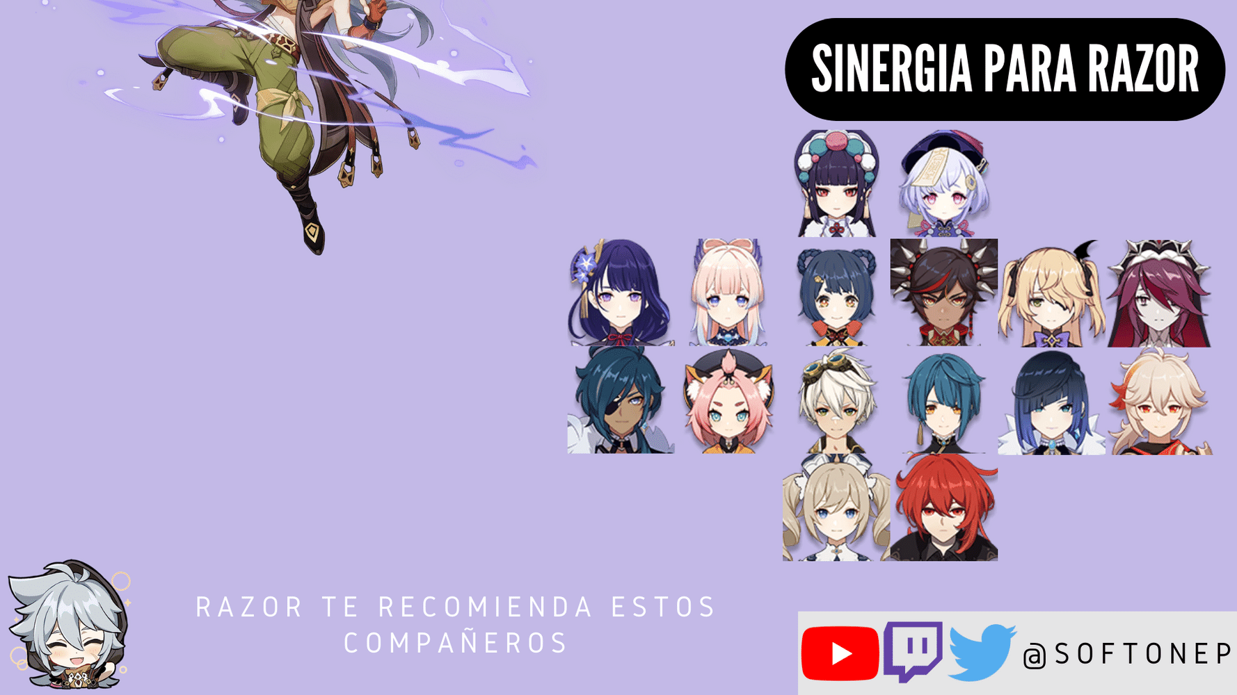 BUILD DE RAZOR [DPS] [Guía versión 3.2] | SoftoneP Genshin Impact | HoYoLAB