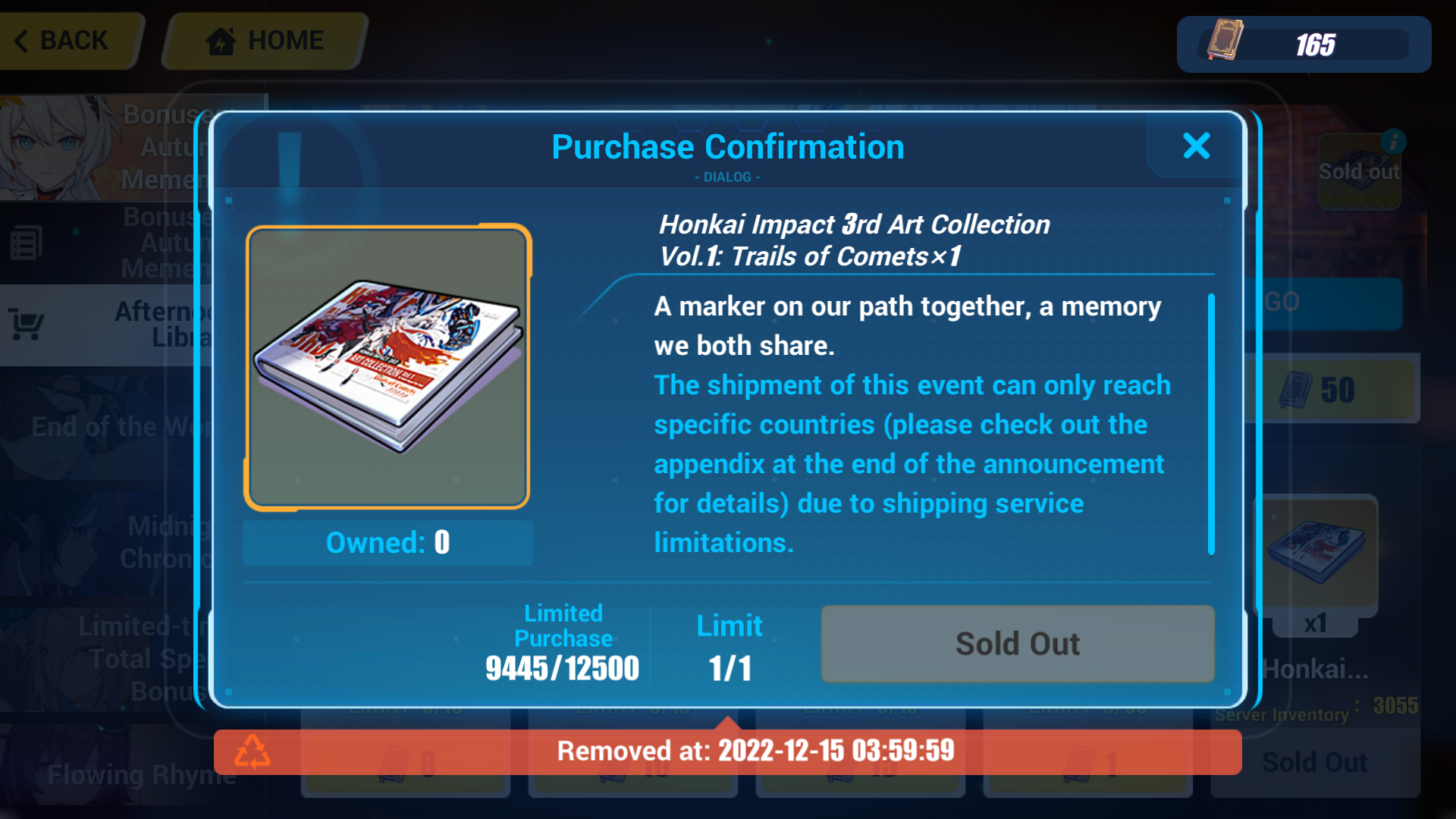 Managed to get it in time... pheeew *happy tuna noises* Honkai Impact ...