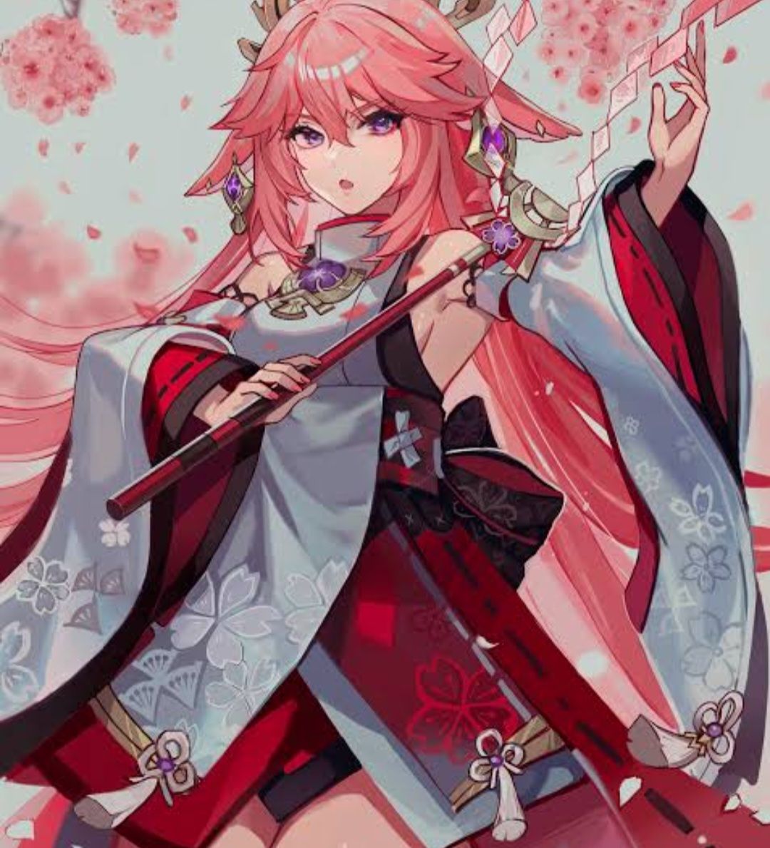 Miko fan art Genshin Impact | HoYoLAB