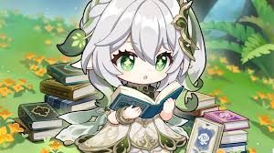 Nahida reading a book! ^-^ Genshin Impact | HoYoLAB