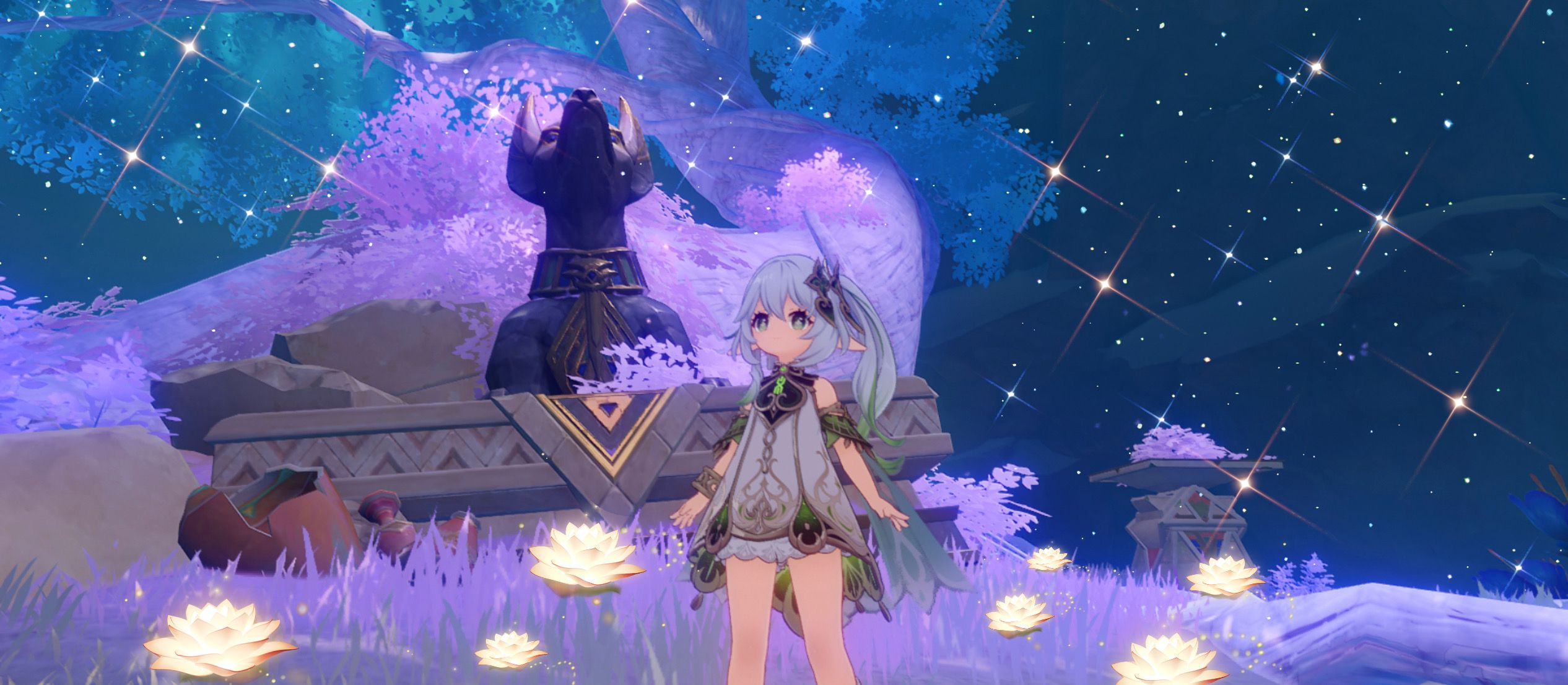 Lesser Lord Kuslani visiting One of the Magi’s tombstones Genshin ...