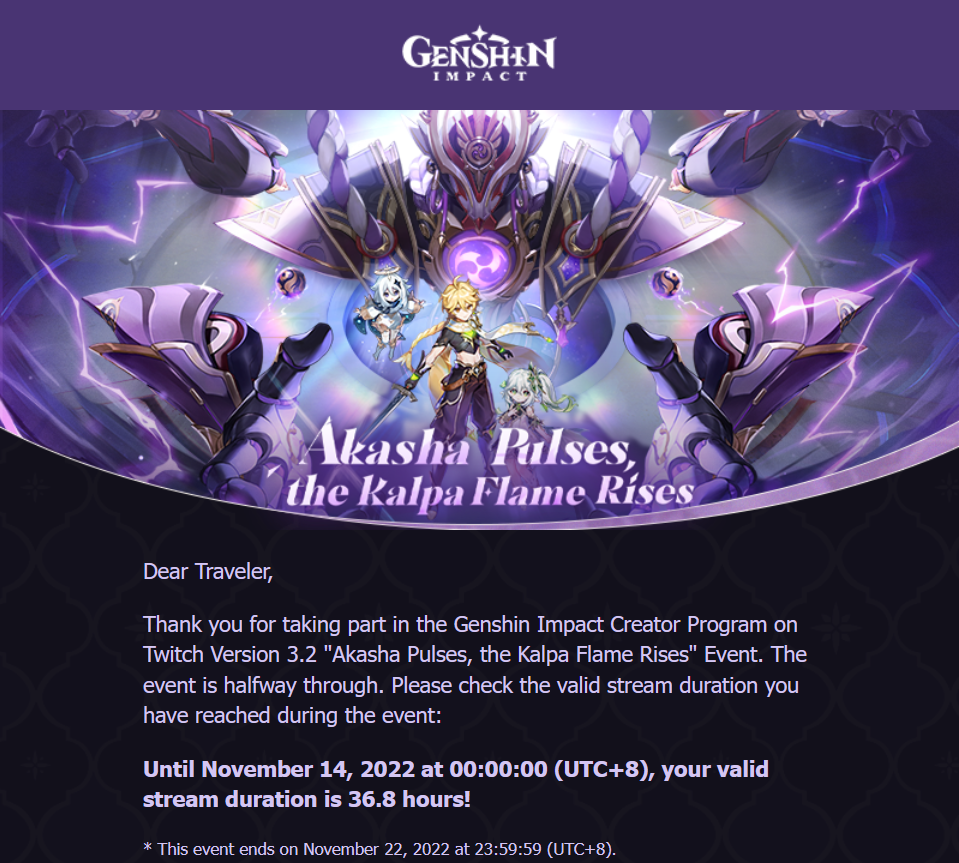 Twitch 3.2 streaming event Genshin Impact | HoYoLAB