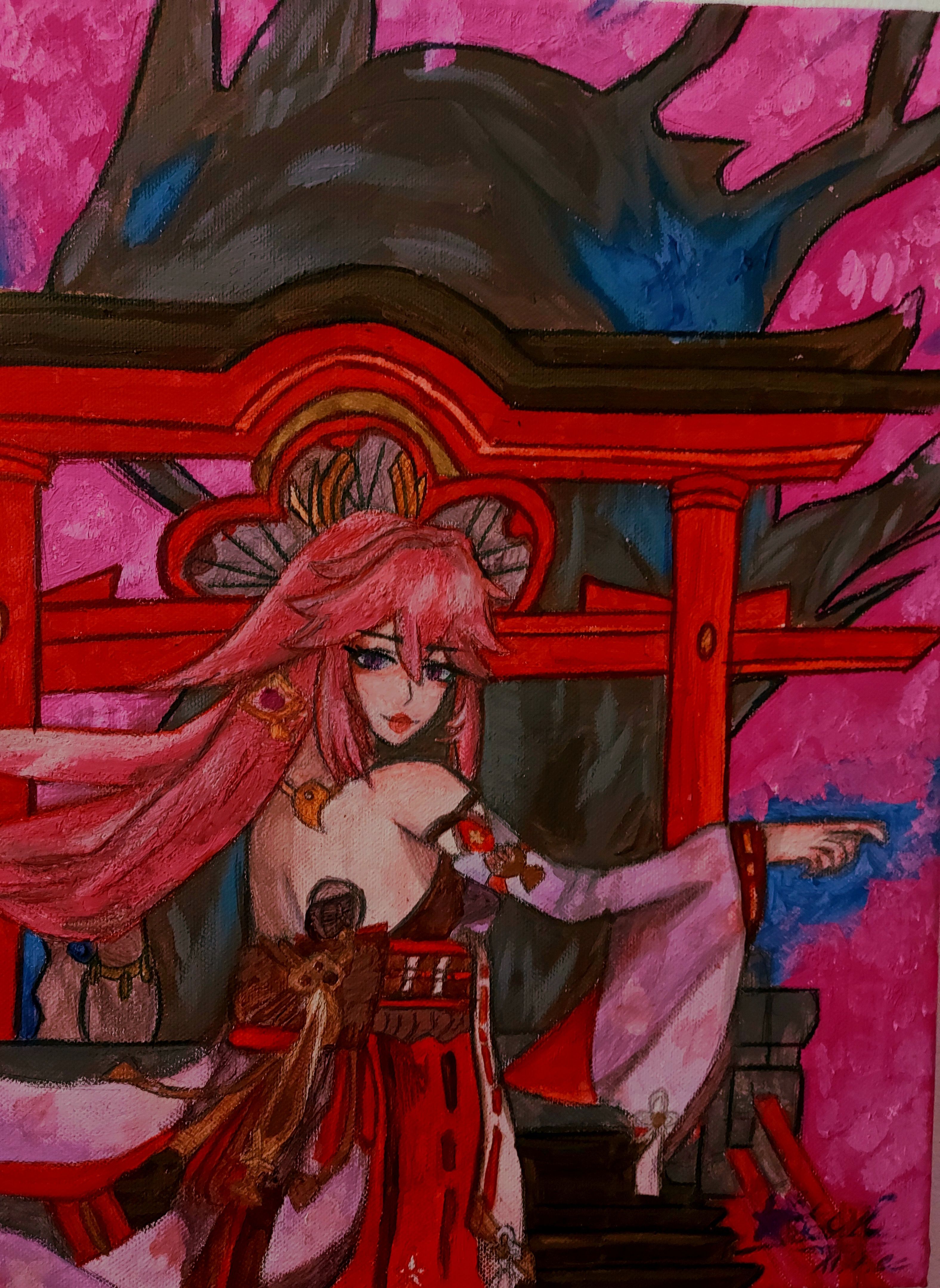 Yae Miko Fanart contest | Genshin Impact | HoYoLAB