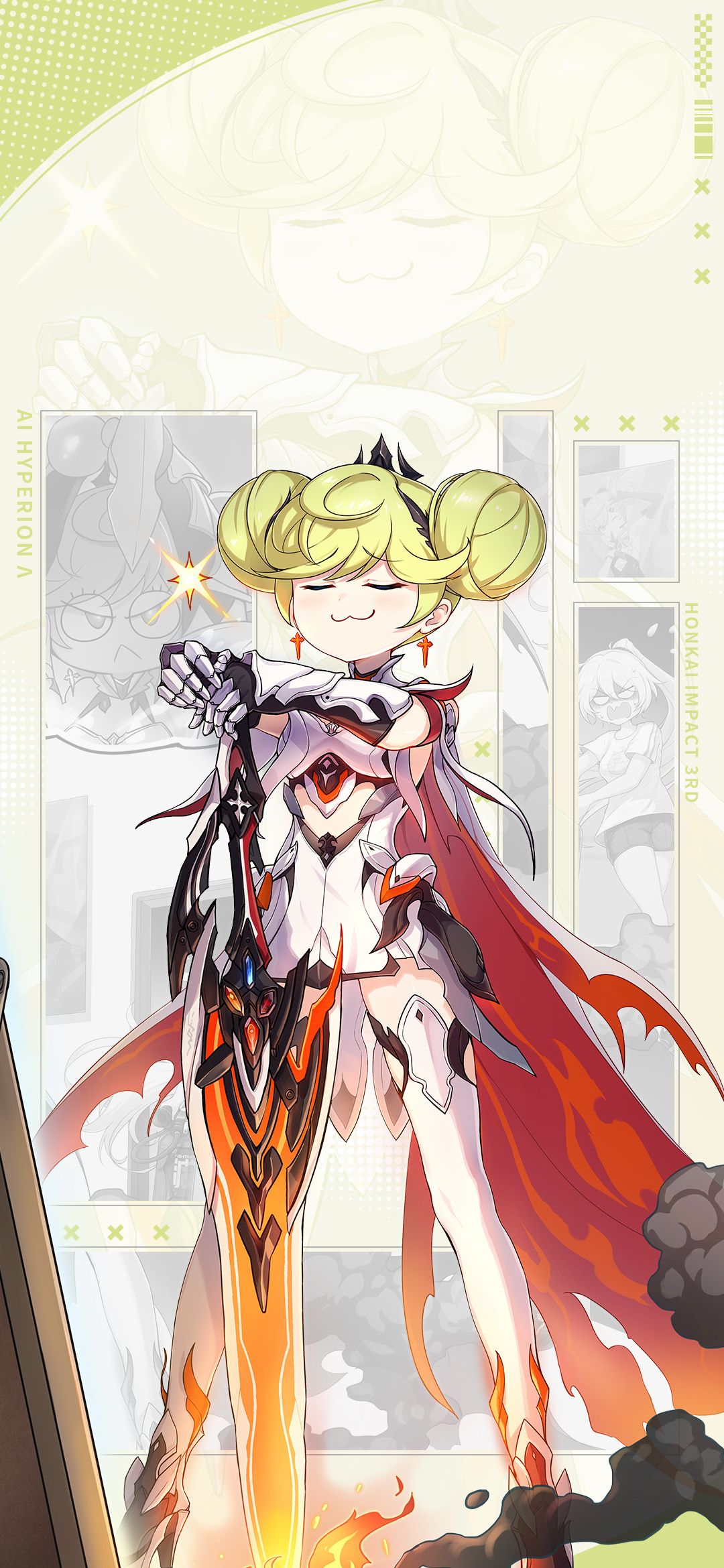 AI Chan Hyperion Chrono Navi official stigma art wallpaper [Honkai Impact 3rd] Honkai Impact 3rd ...