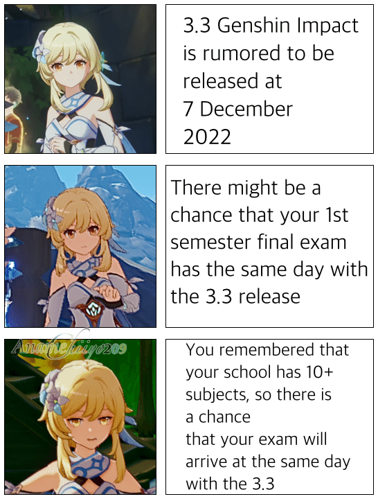 Another Lu-meme by me that made me panic :0 Genshin Impact | HoYoLAB