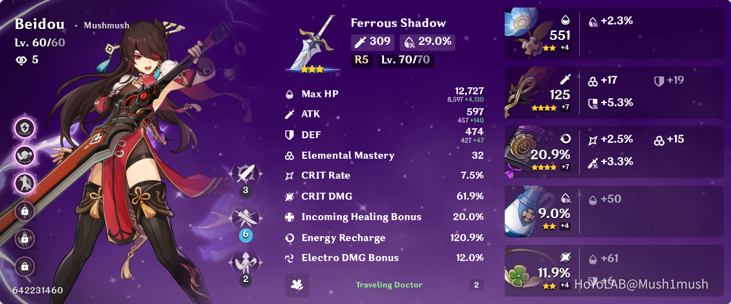 beidou build Genshin Impact | HoYoLAB