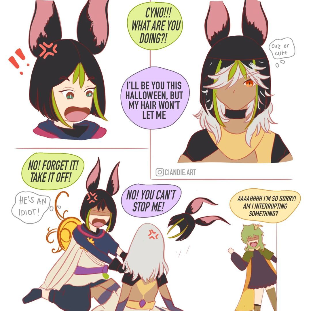 cyno meme by @ciandie.art Genshin Impact | HoYoLAB