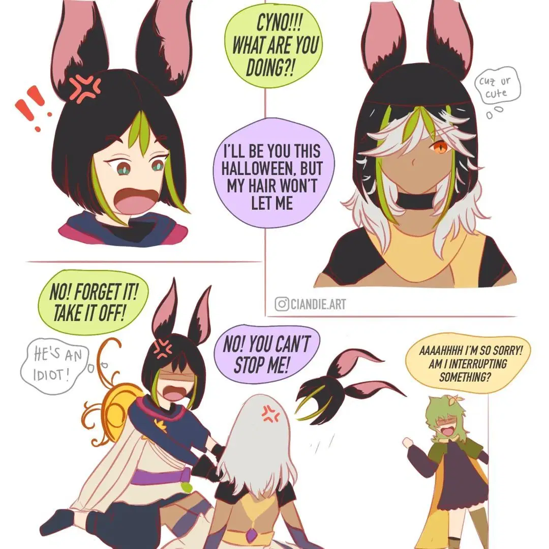 cyno meme by @ciandie.art Genshin Impact | HoYoLAB