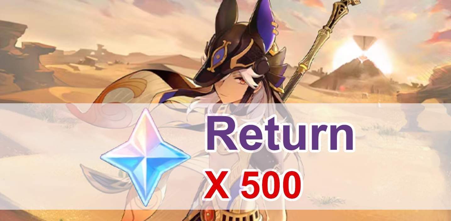 Return Rewards: 500 Primogems + Northlander Billet Trove Genshin Impact ...