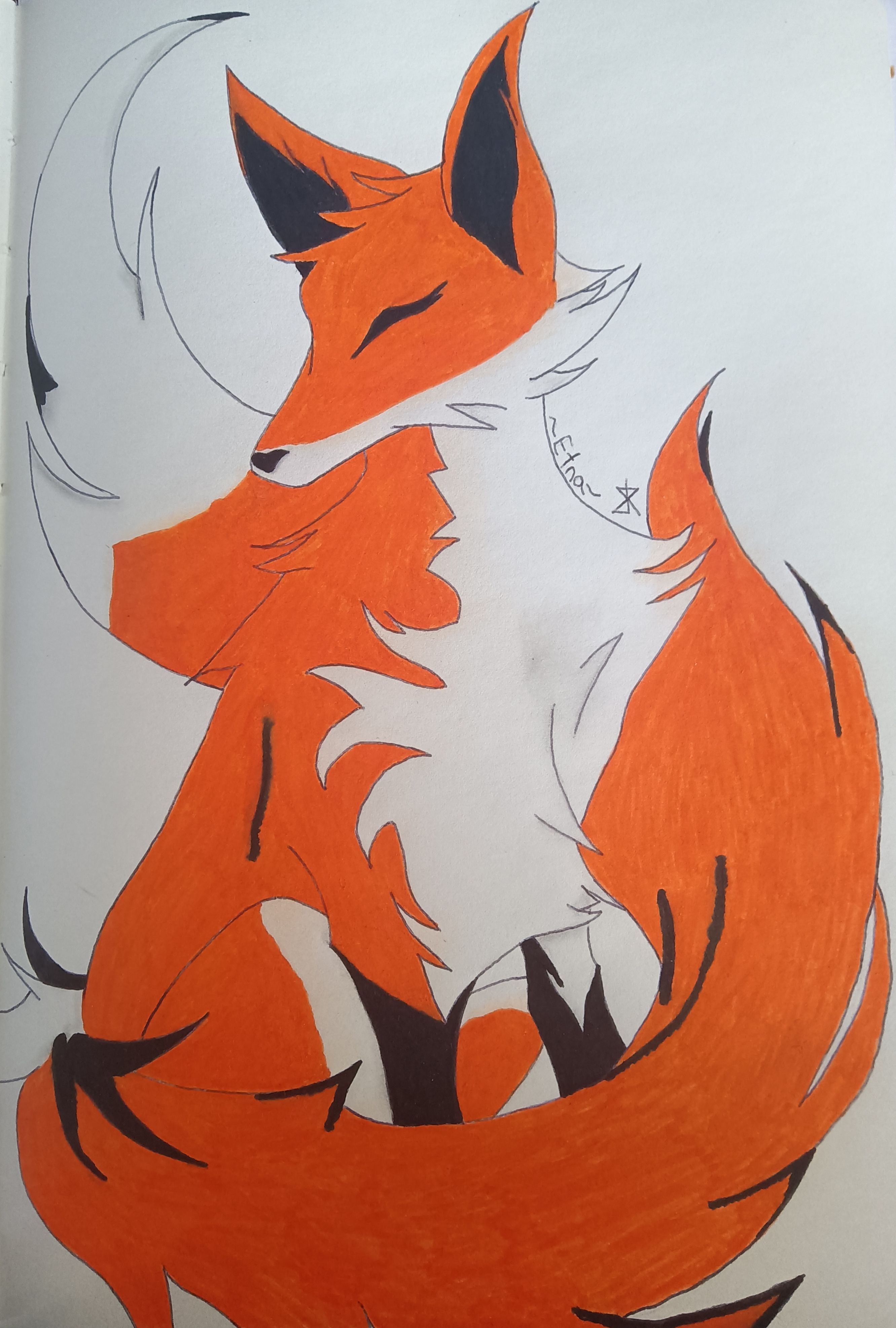 Kitsune versión rotulador~ | HoYoLAB