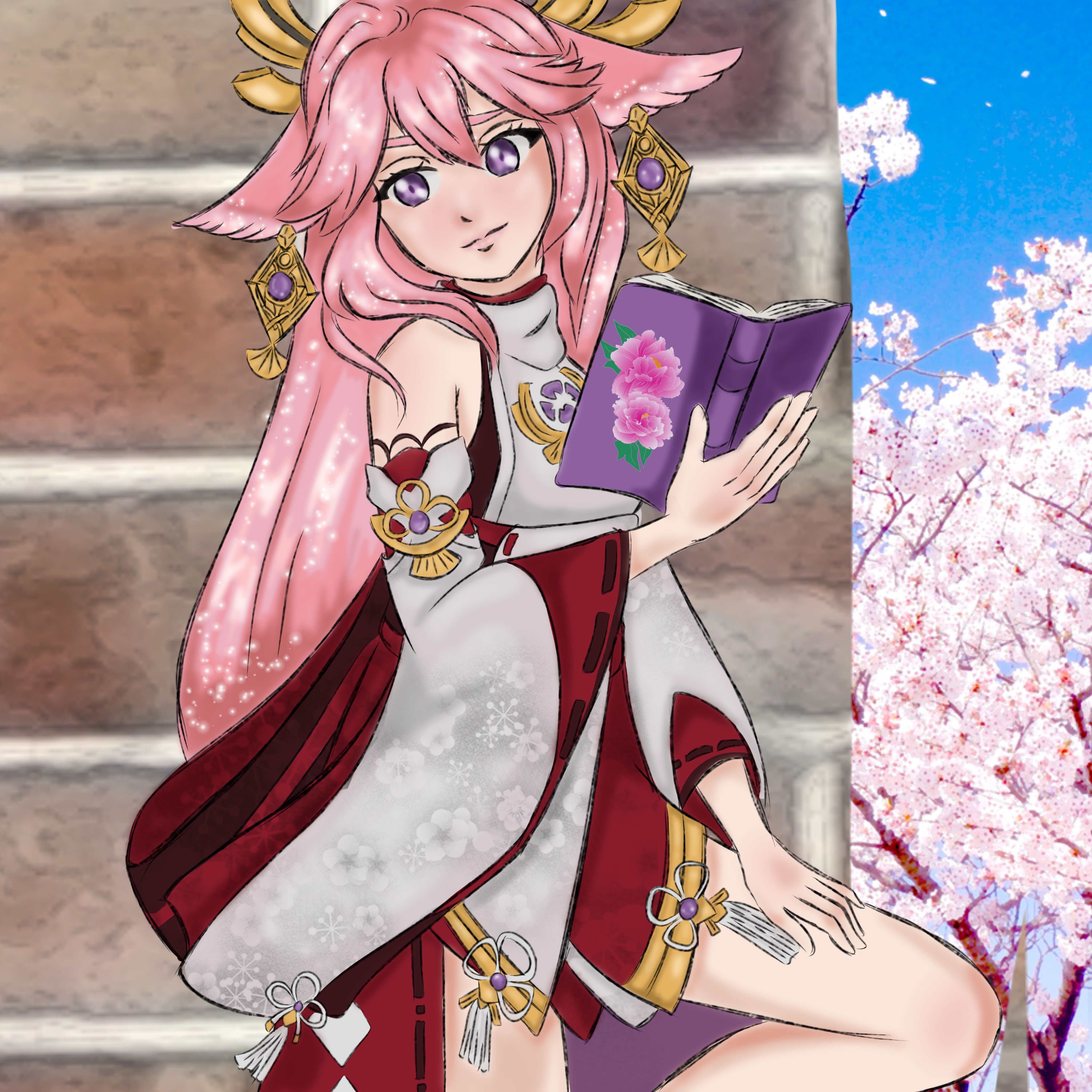 Yae Miko Fan Art Contest Entry Genshin Impact | HoYoLAB