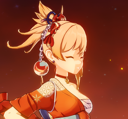Yoimiya smile in talent screen Genshin Impact | HoYoLAB