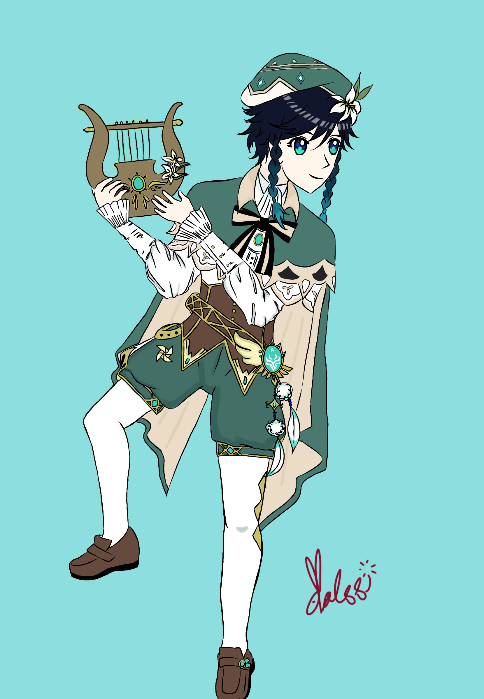 Genshin character designs helps you practice drawing Genshin Impact ...