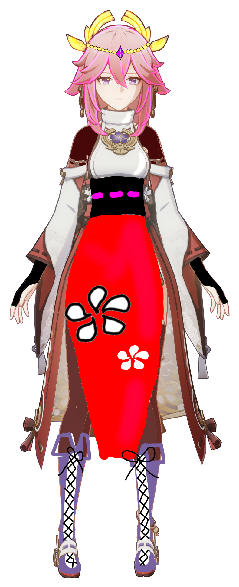 Yae fanart Genshin Impact | HoYoLAB