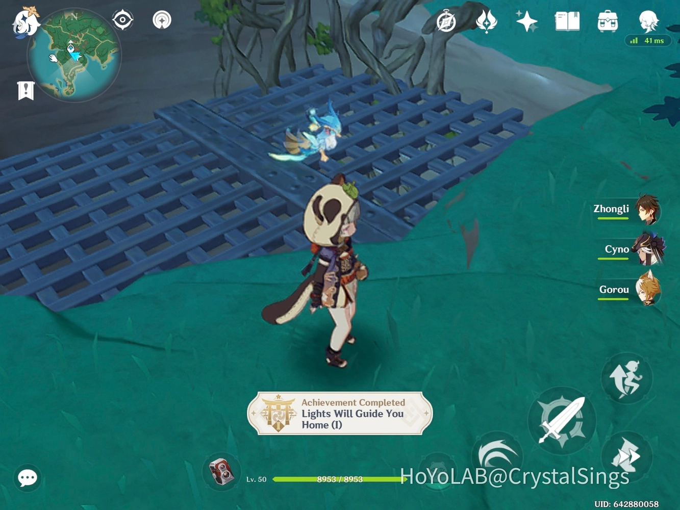 Sayu searches and Lumine fishes | HoYoLAB