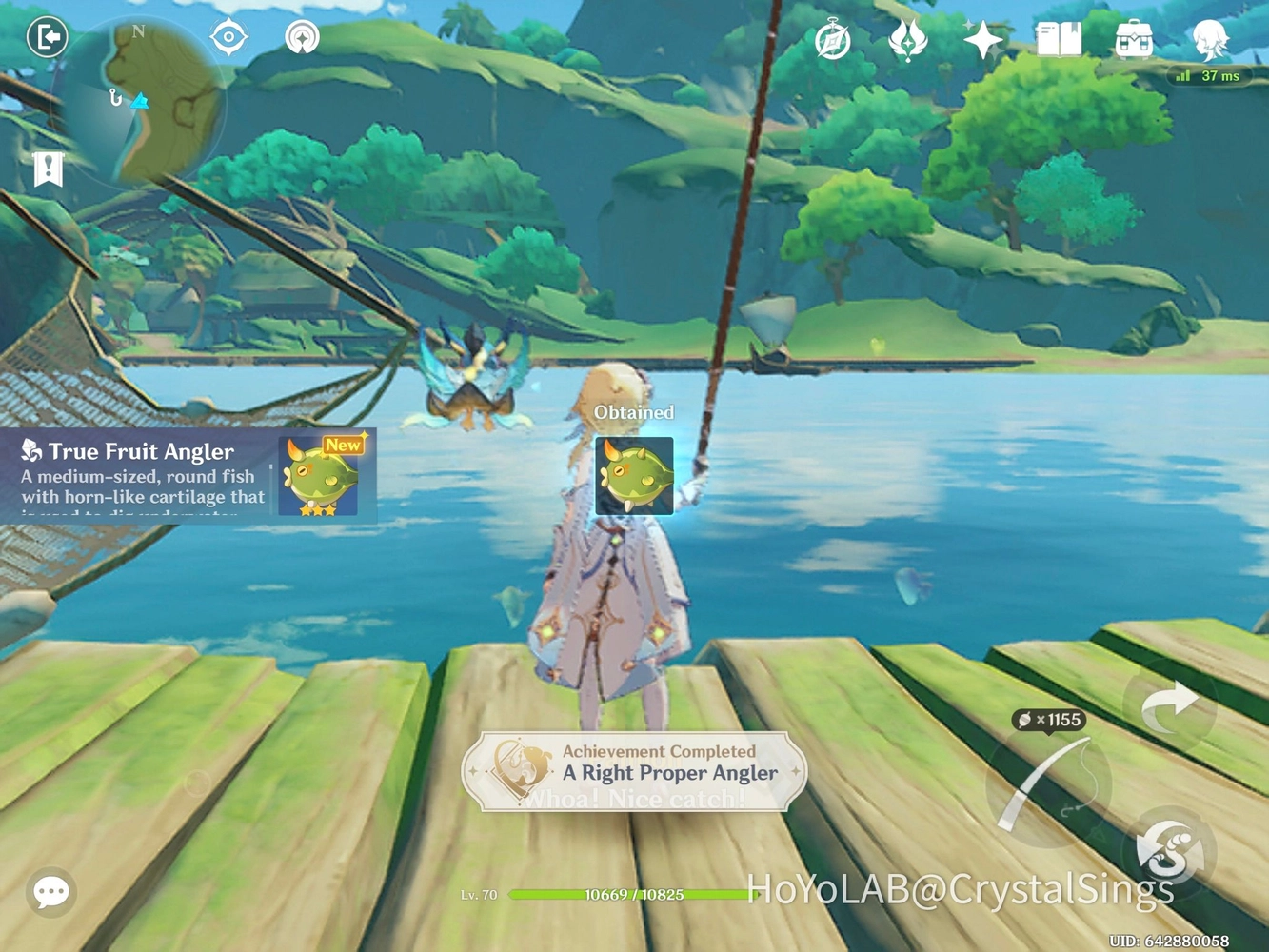 Sayu searches and Lumine fishes | HoYoLAB