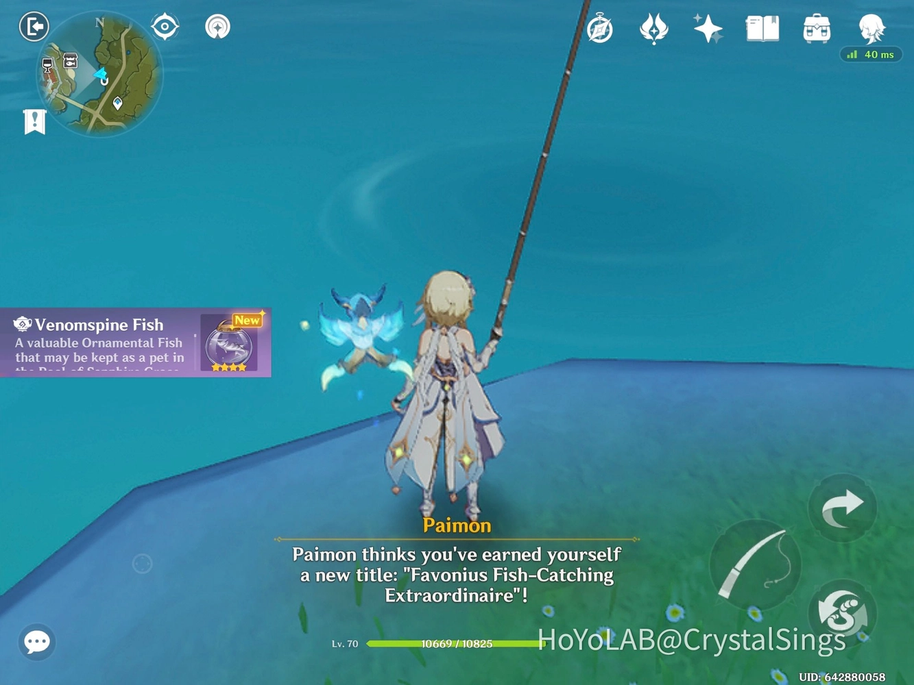 Sayu searches and Lumine fishes | HoYoLAB