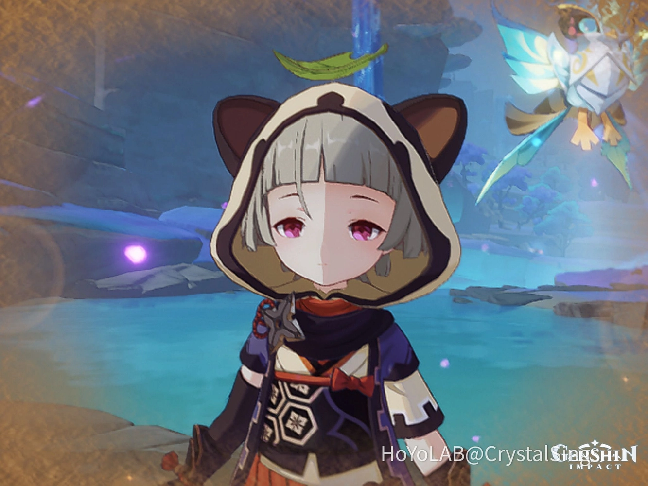 Sayu searches and Lumine fishes | HoYoLAB