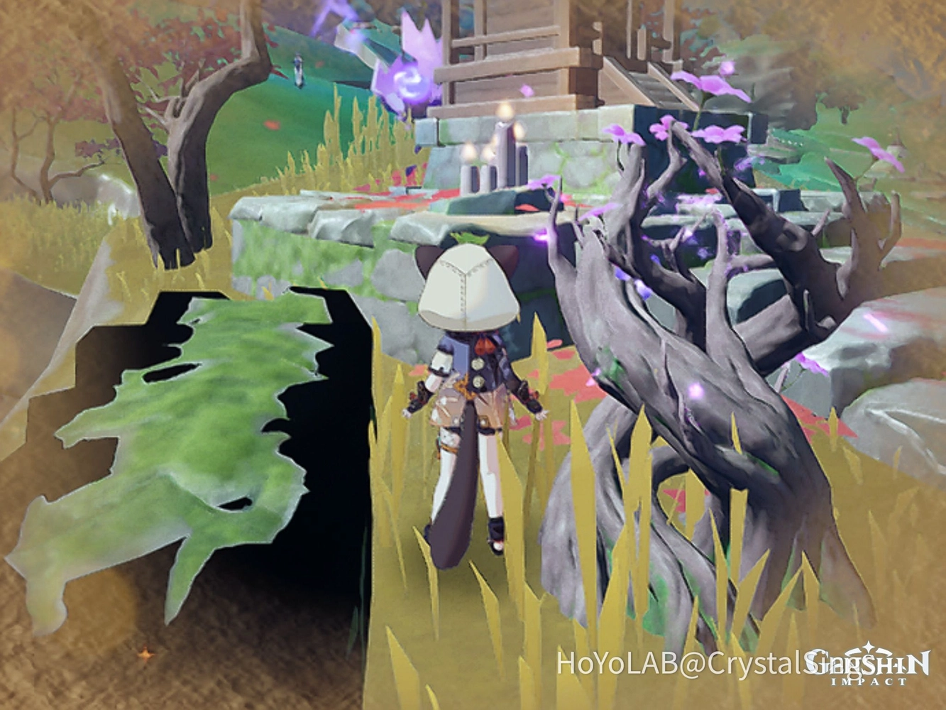 Sayu searches and Lumine fishes | HoYoLAB