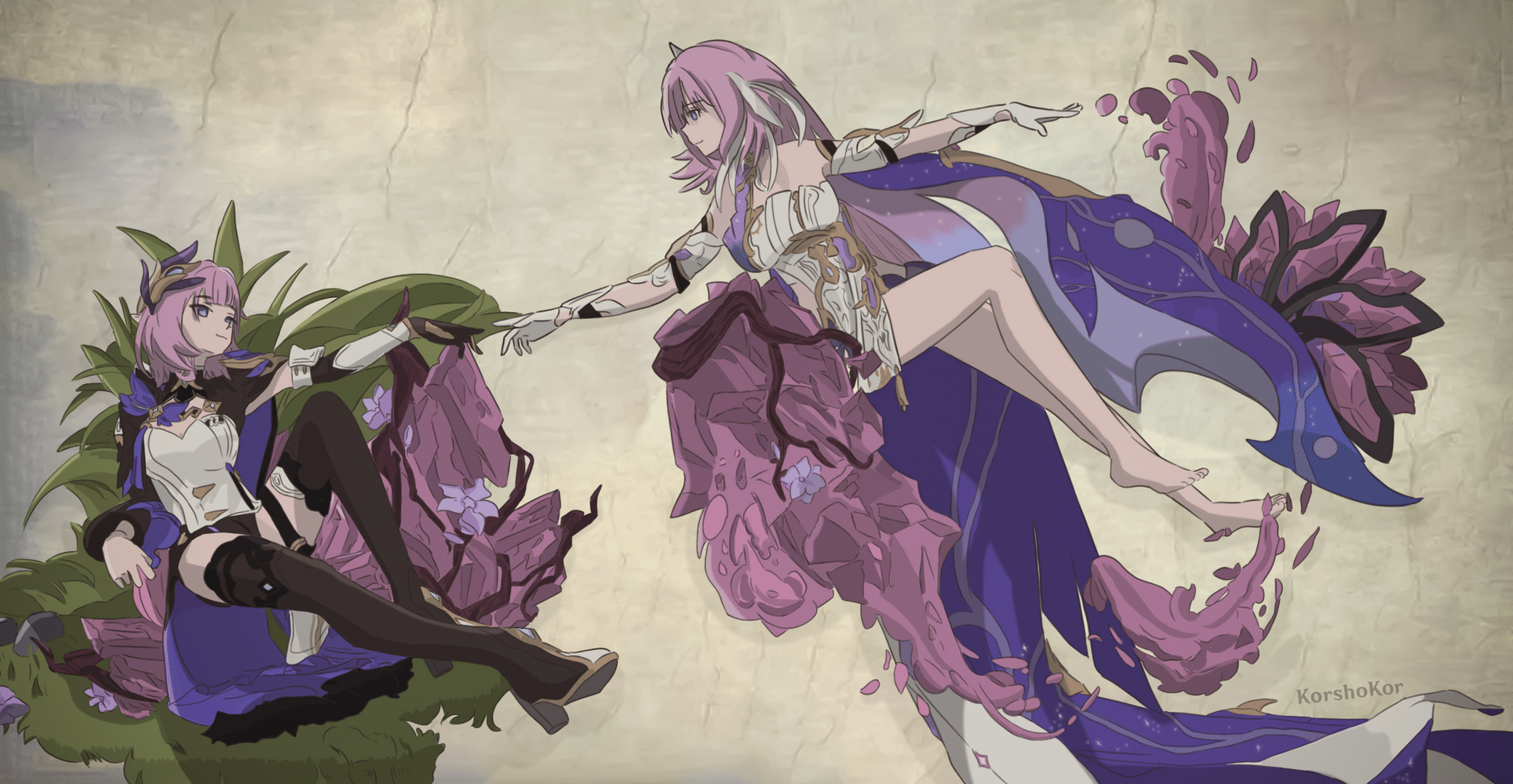 The creation of Elysia, the 1st and 13th herrscher Honkai Impact 3rd ...