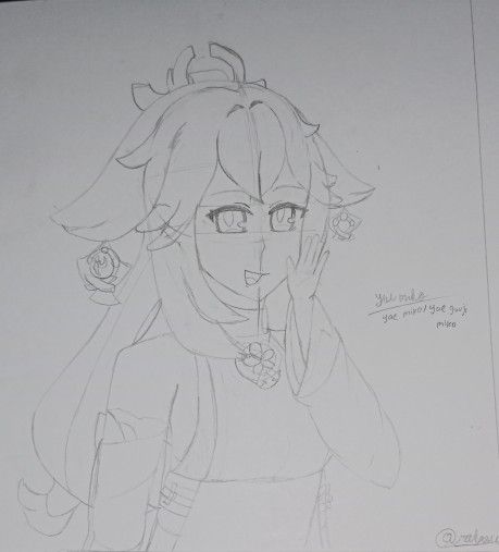 Draw Yae miko Genshin Impact | HoYoLAB
