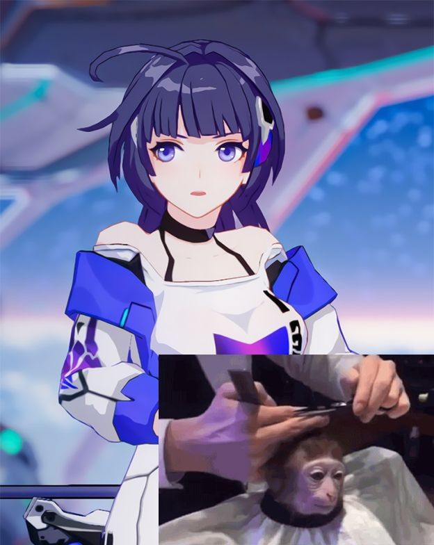 doing a monkey's haircut with mei !!!! XD Honkai: Star Rail | HoYoLAB