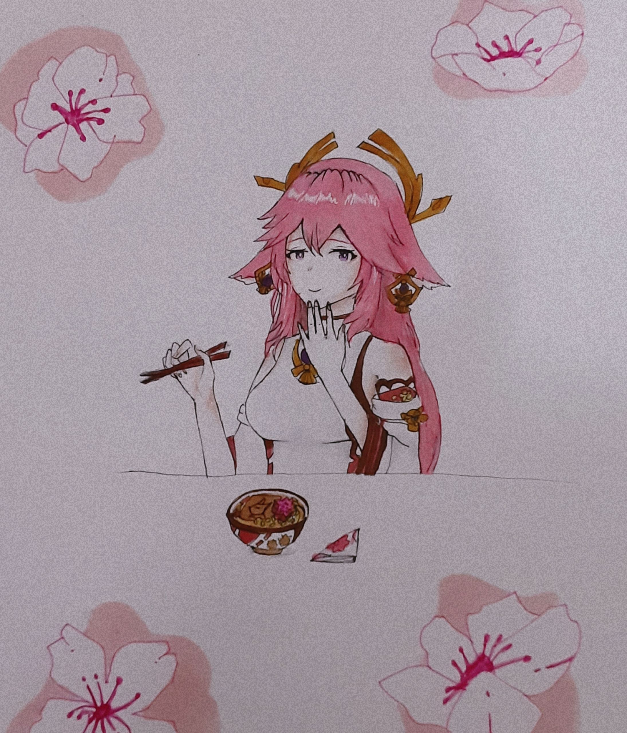 yae miko with her special dish 😄 Genshin Impact | HoYoLAB