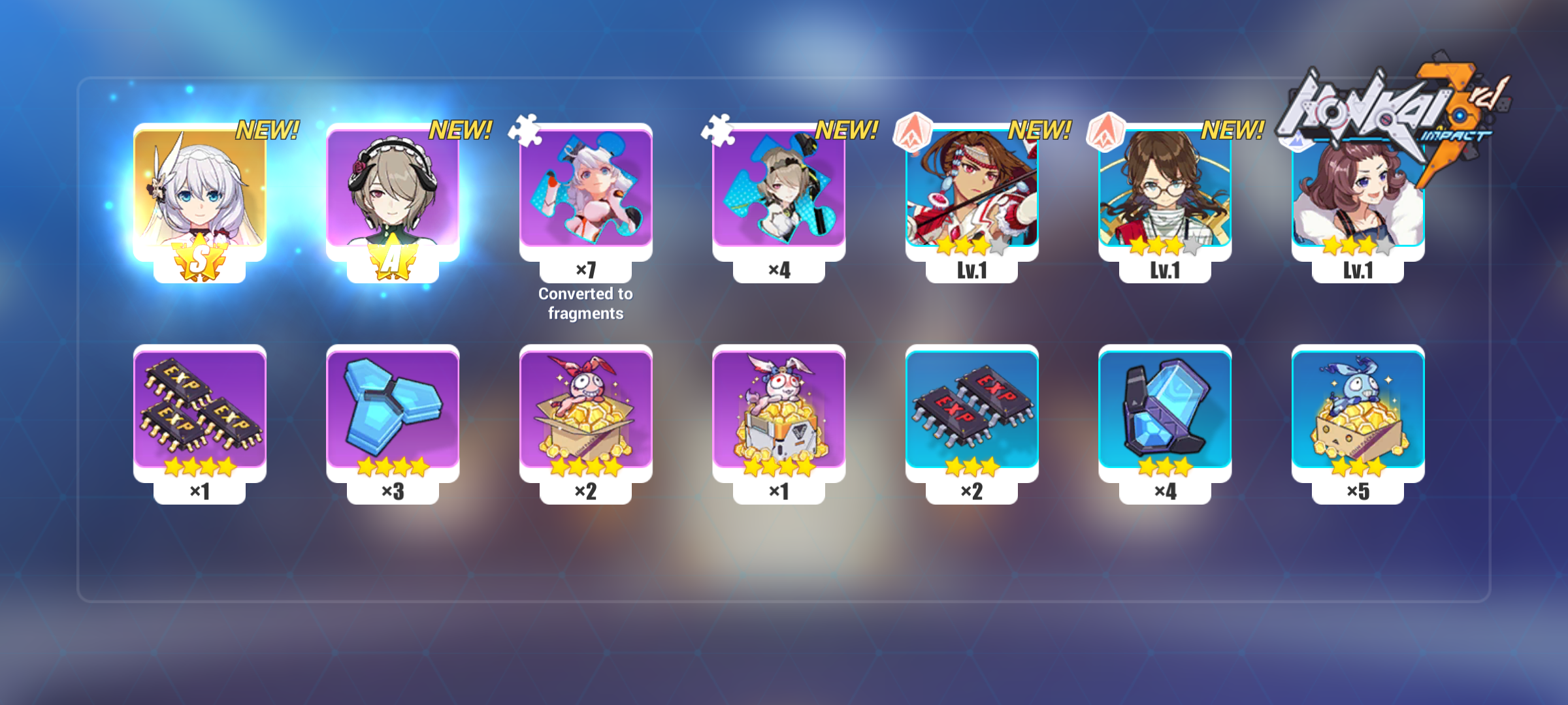 Today's 10 pull results Honkai Impact 3rd | HoYoLAB