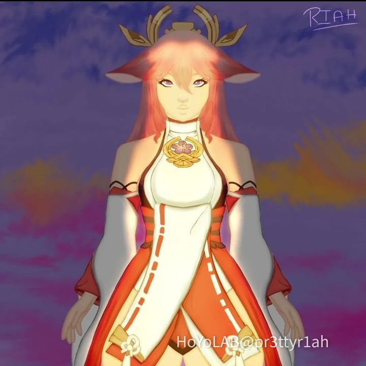 Yae Miko Fan Art Genshin Impact | HoYoLAB