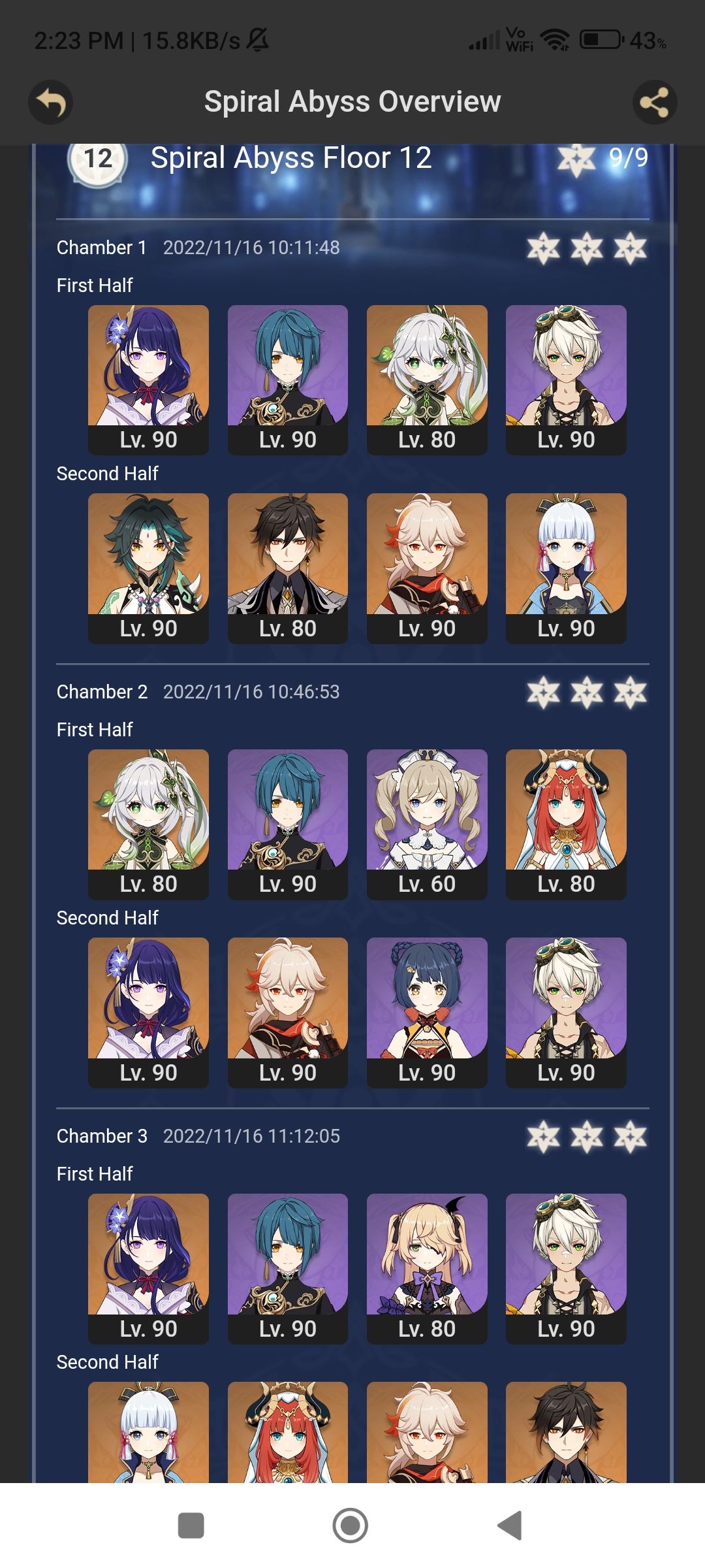 Sipral Abyss 36 stars Genshin Impact | HoYoLAB