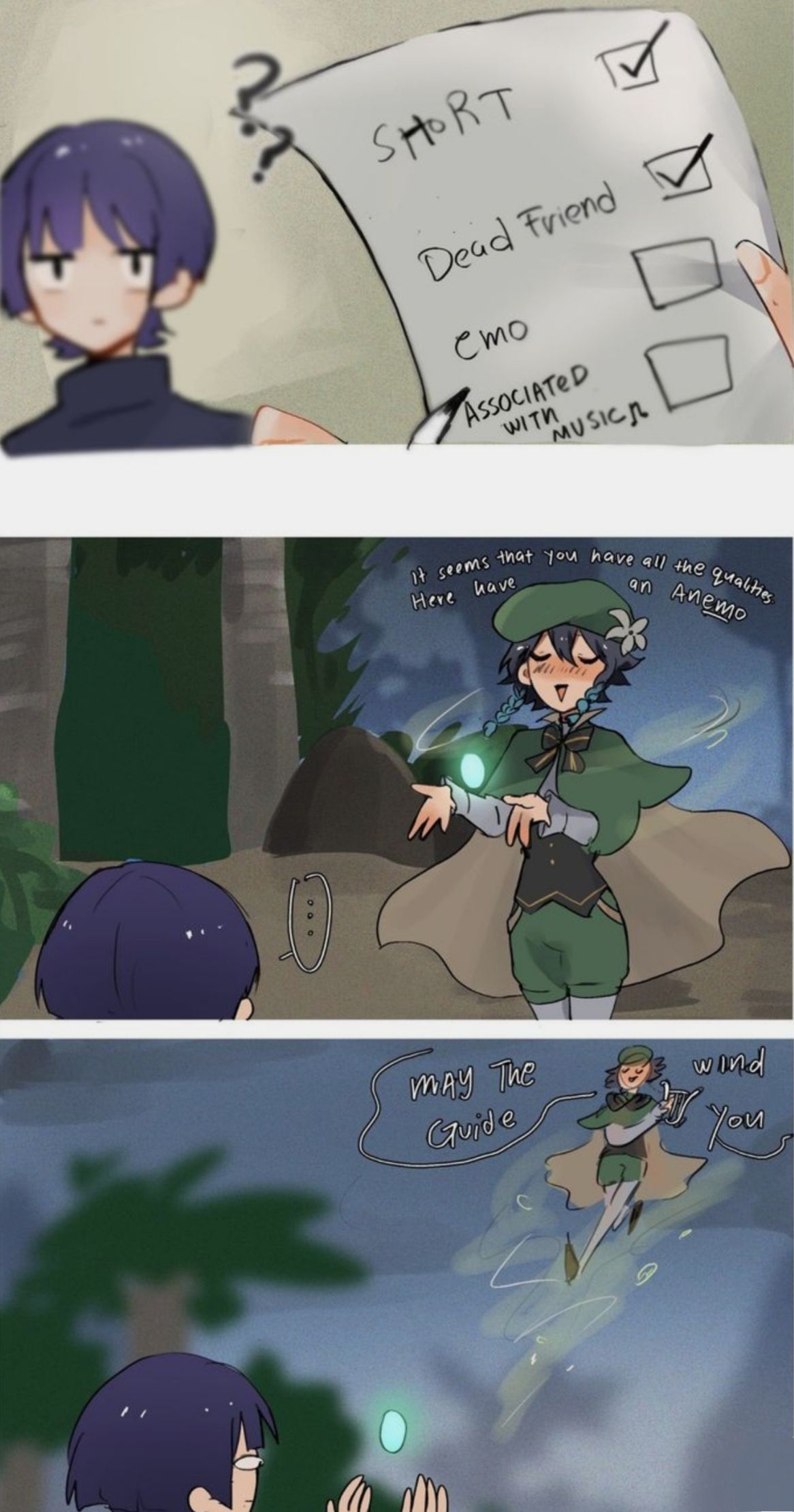 Genshin meme venti be like welcome to anEMO club :) Genshin Impact ...