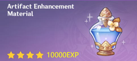 Rank EXP of artifact enhancement material Genshin Impact | HoYoLAB
