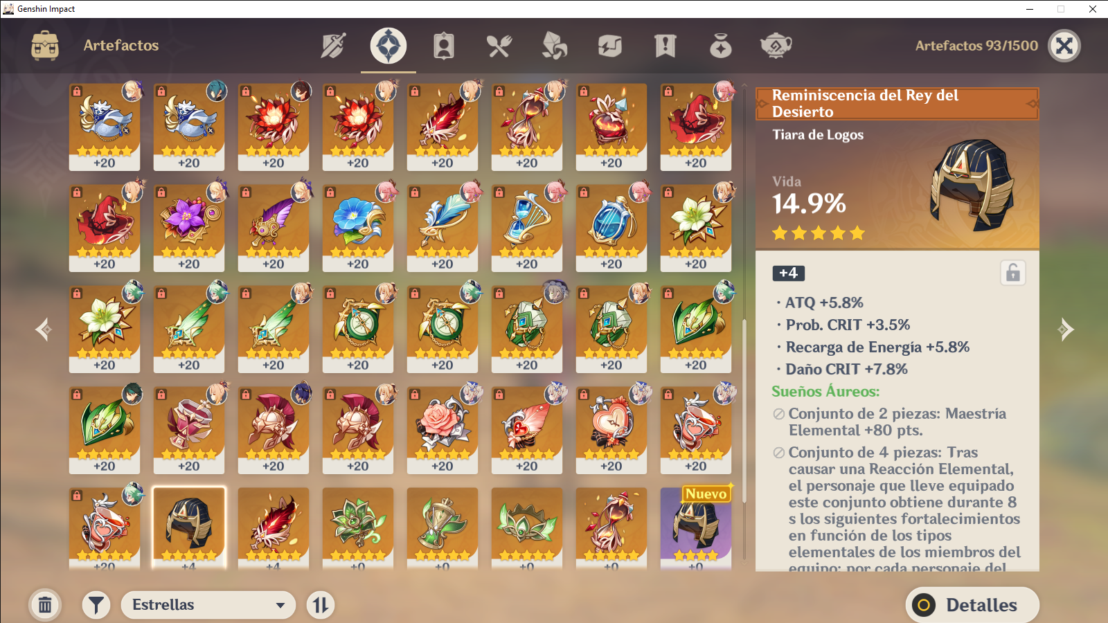 😮Que buen Casco de Vida% me acaba de salir en Sueños Áureos ¿Para ...