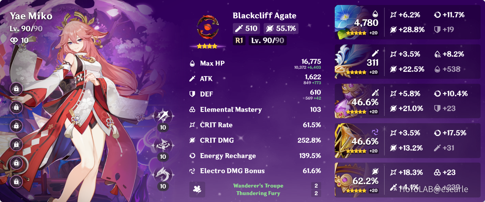 dps/sub dps yae miko build Genshin Impact | HoYoLAB